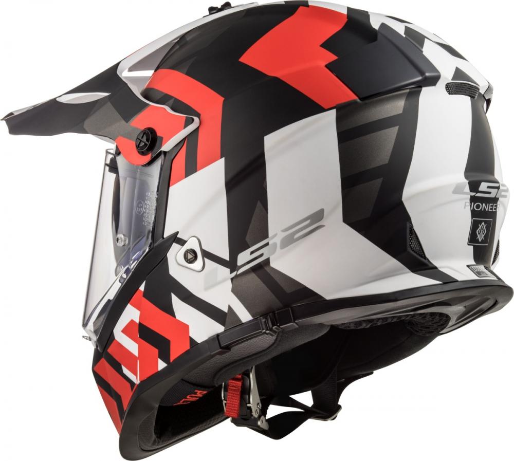 MX436 PIONEER XTREME MATT BLACK RED | MotoQuadShop